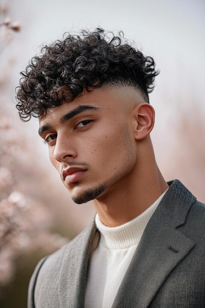31 Curly Hair Taper Fade Combinations For Spring 2025