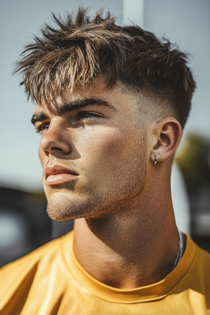 32 Fresh Mid Fade Variations For Athletic Men