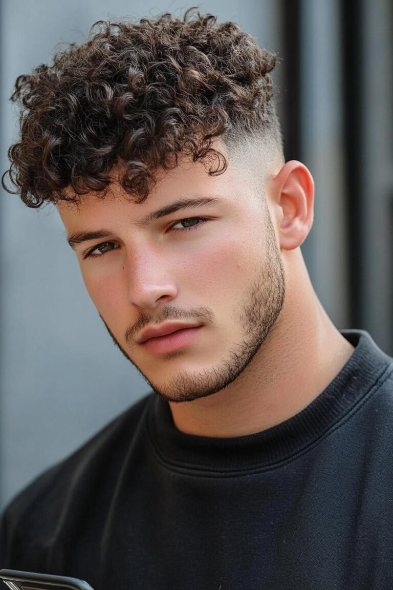 21 Fade Haircut Ideas For Curly Hair Men
