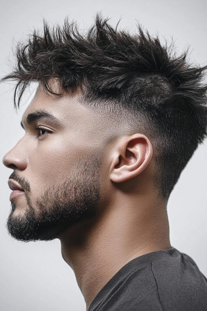 21 Textured Crop Cuts With Faded Sides