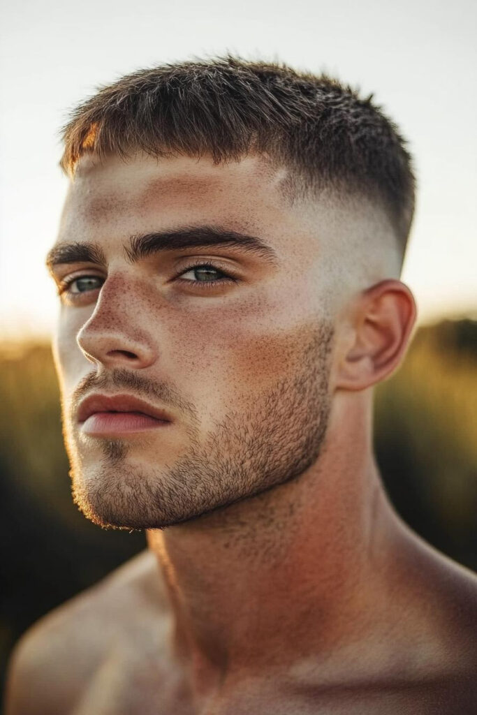 21 Textured Crop Cuts With Faded Sides