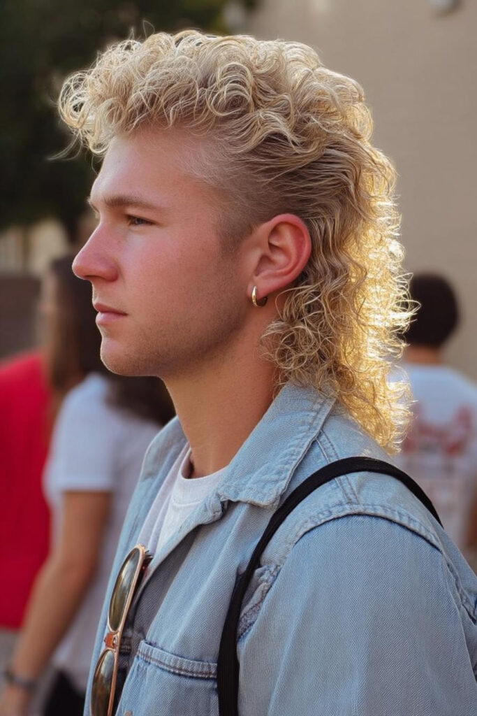 20 Blonde Mullet Variations For Men's Summer Look