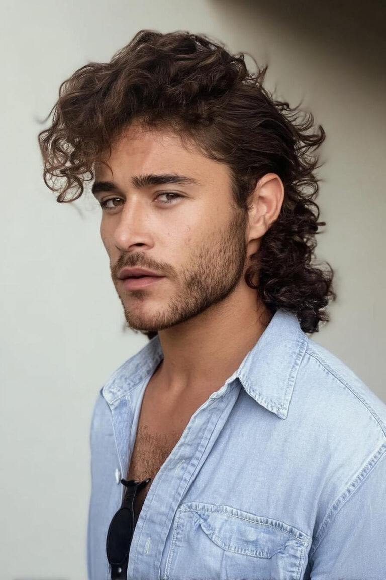 23 Textured Mullet Styles For Men With Wavy Hair