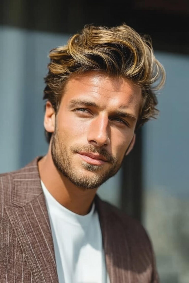 23 Honey Blonde Highlight Ideas For Men With Brown Hair