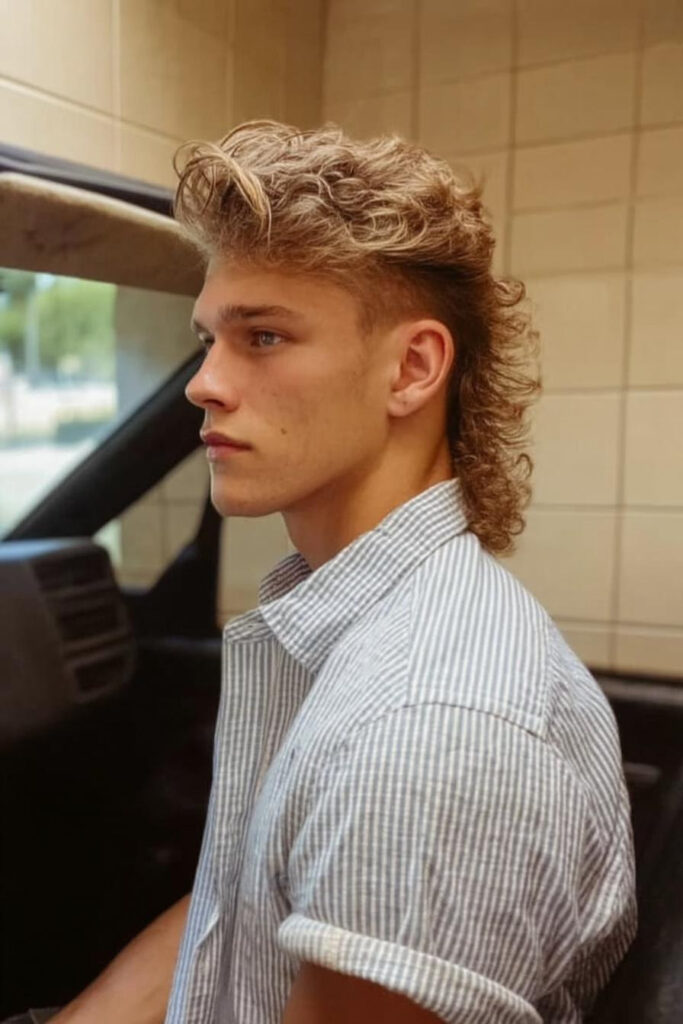20 Blonde Mullet Variations For Men's Summer Look