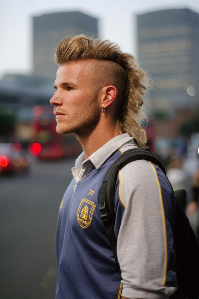 20 Blonde Mullet Variations For Men's Summer Look
