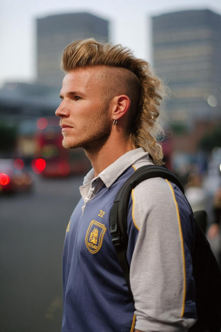20 Blonde Mullet Variations For Men's Summer Look