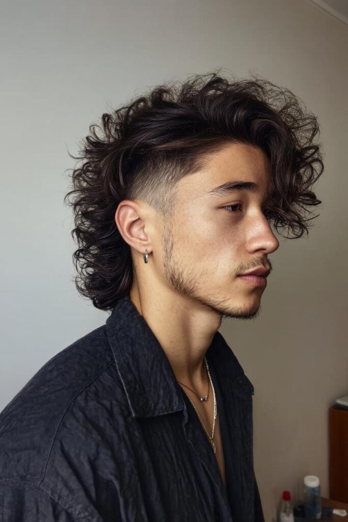 23 Textured Mullet Styles For Men With Wavy Hair