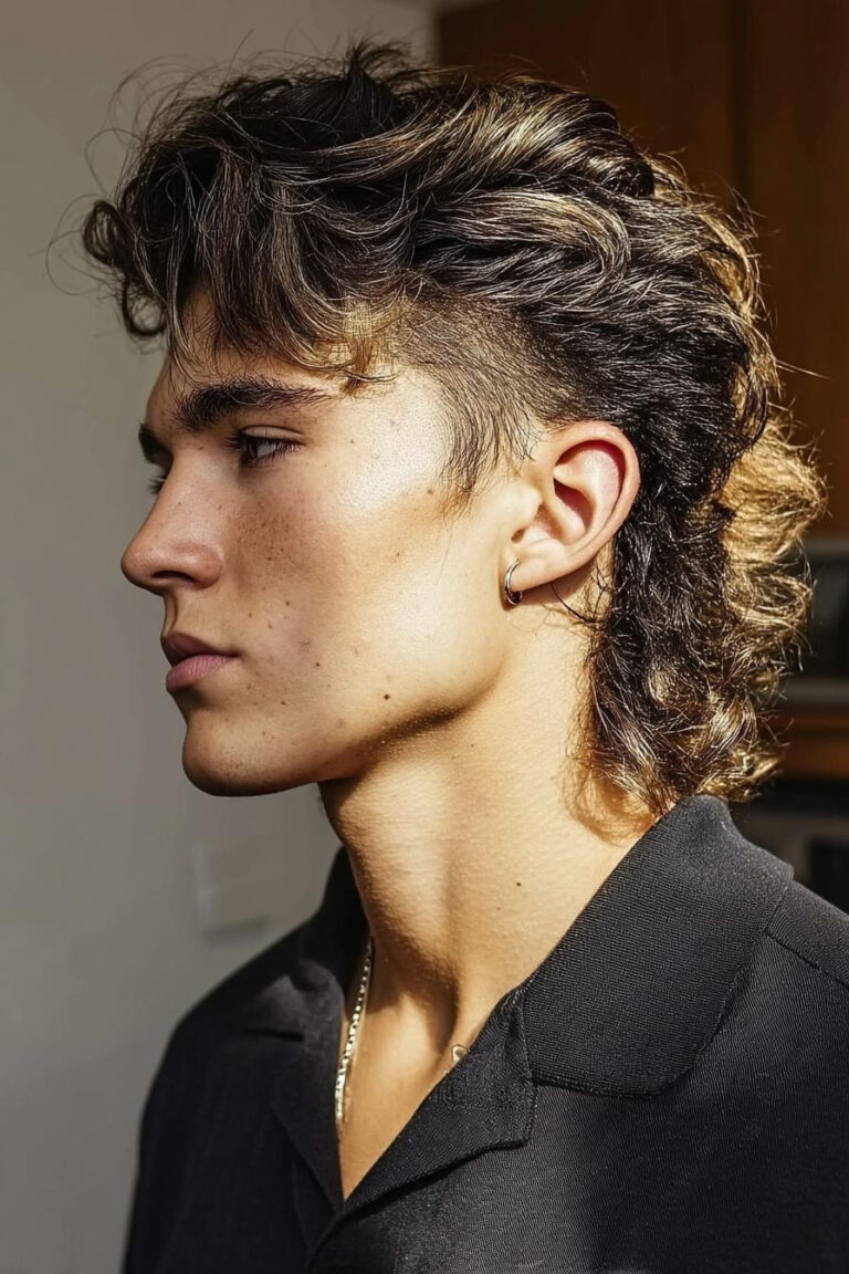 23 Textured Mullet Styles For Men With Wavy Hair