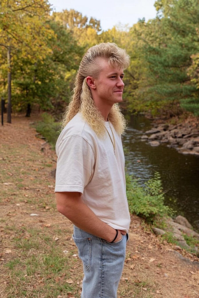 20 Blonde Mullet Variations For Men's Summer Look