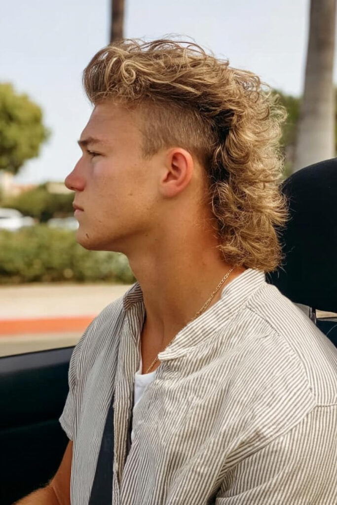 20 Blonde Mullet Variations For Men's Summer Look