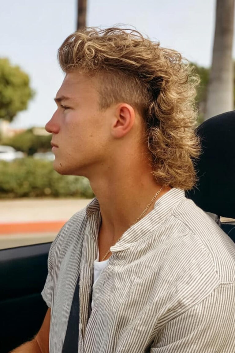 20 Blonde Mullet Variations For Men's Summer Look