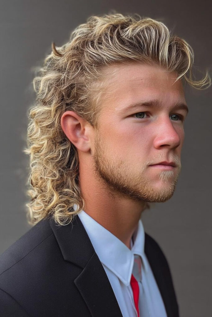 20 Blonde Mullet Variations For Men's Summer Look