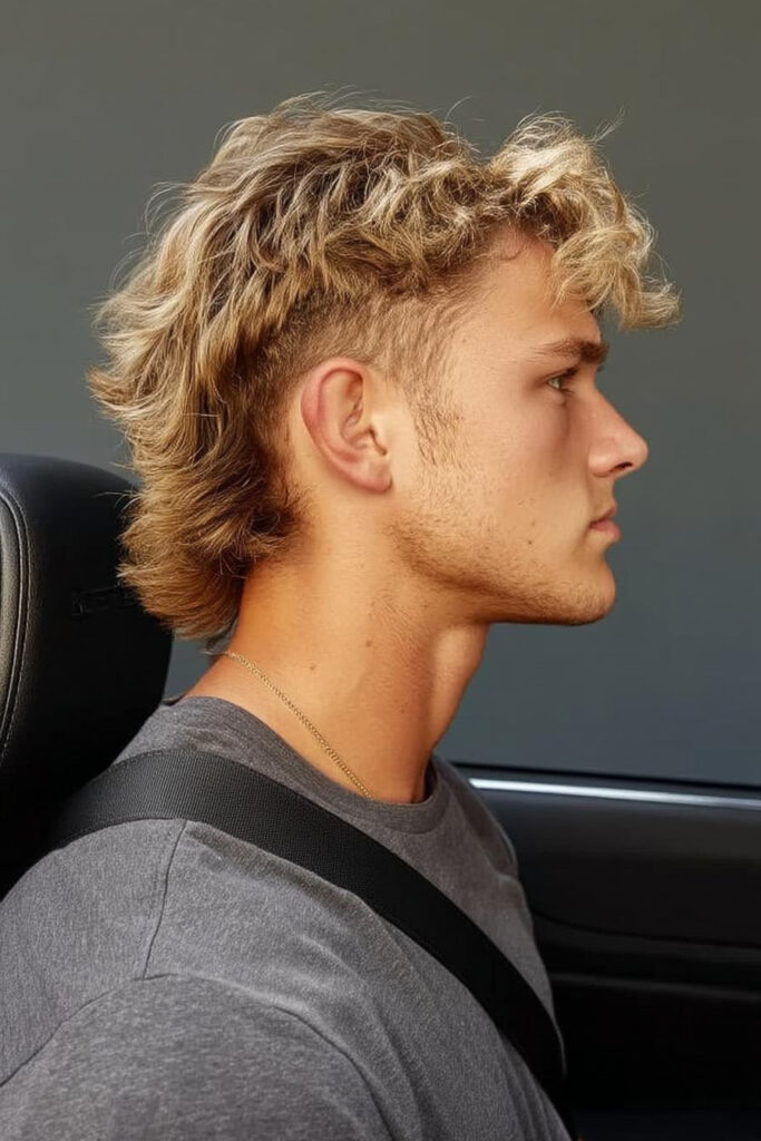 20 Blonde Mullet Variations For Men's Summer Look