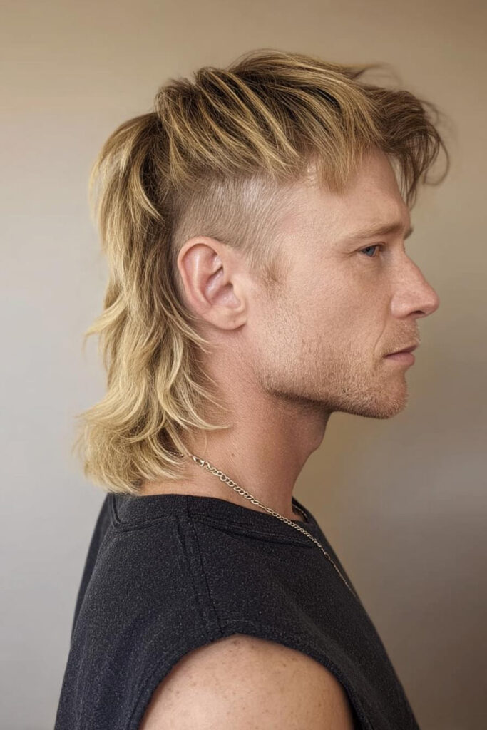20 Blonde Mullet Variations For Men's Summer Look