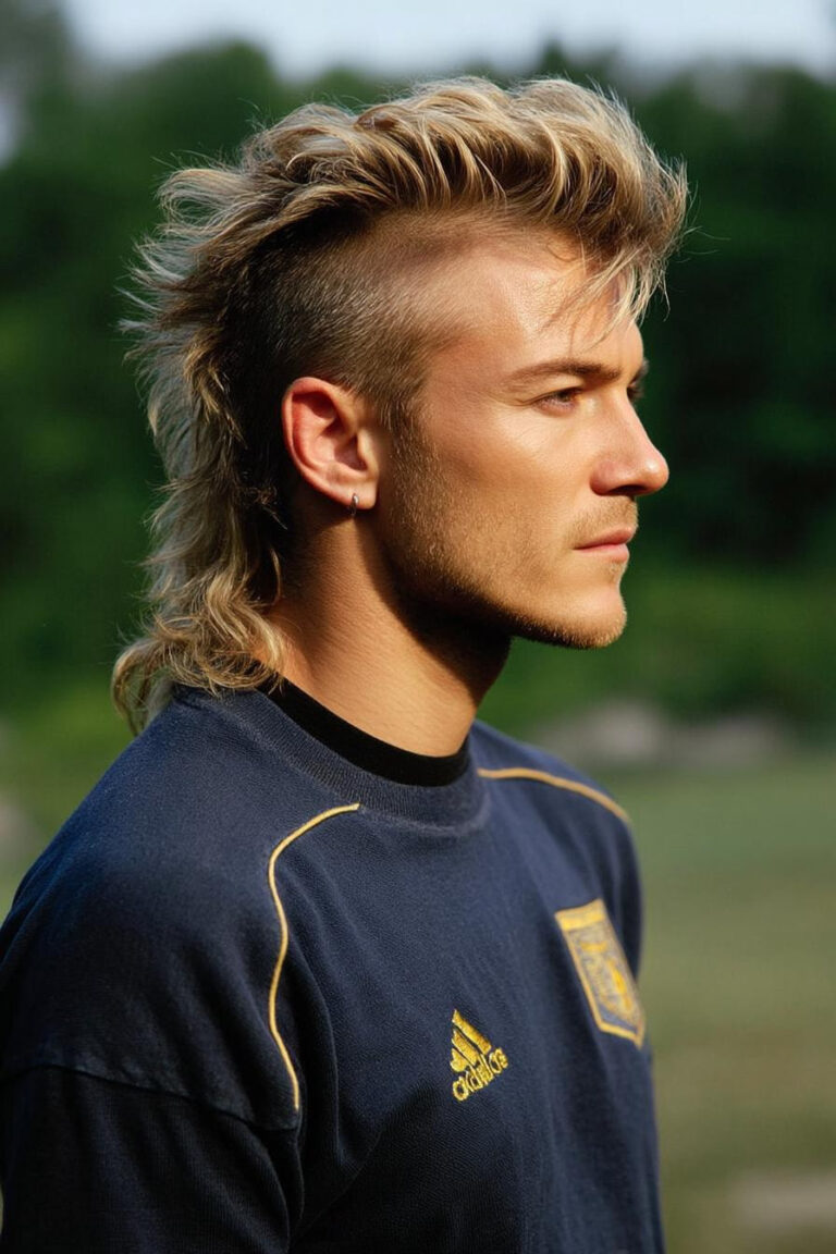 20 Blonde Mullet Variations For Men's Summer Look