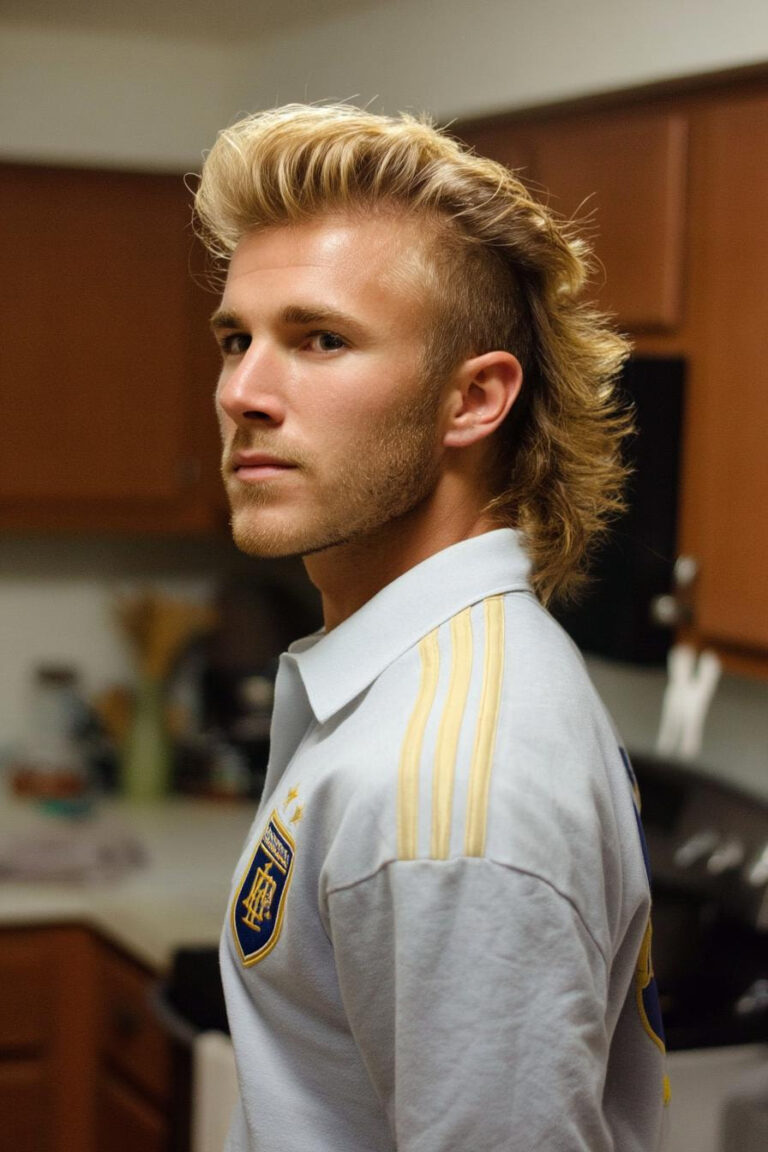 20 Blonde Mullet Variations For Men's Summer Look