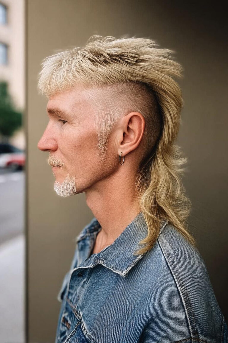 20 Blonde Mullet Variations For Men's Summer Look